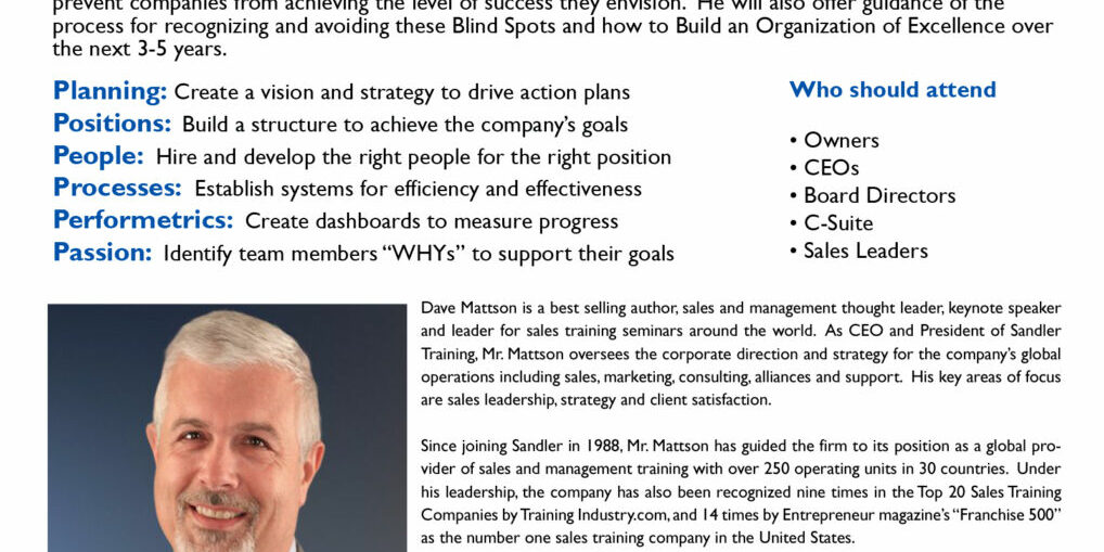 Learn to “Identify Blind Spots That Get In The Way Of Your Success ...